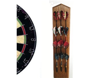 Wood Dart Holder Wall Mount Dart Display Rack. Unique Gift for | Etsy