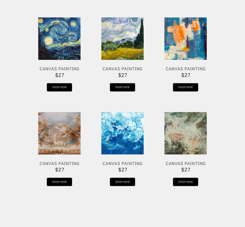 Artist Website Template - Etsy