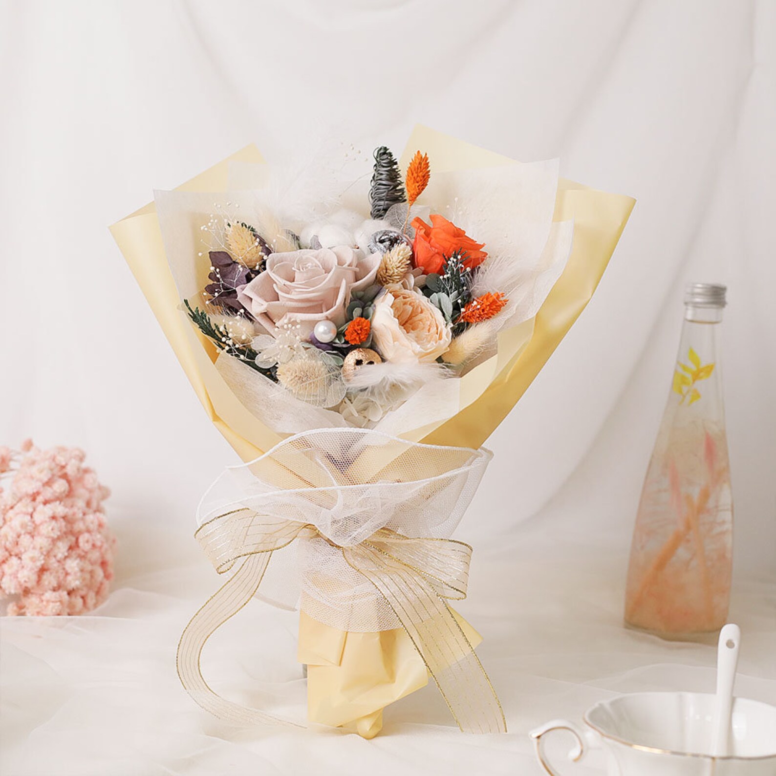 Eternal Rose/preserved Rose/preserved Rose Bouquet/long - Etsy