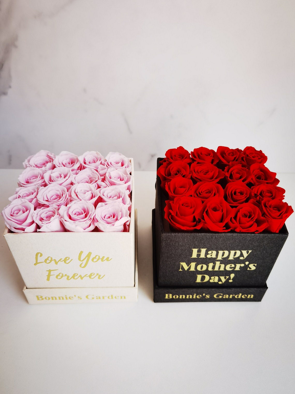 16 Eternal Roses/ Preserved Roses/preserved Rose Box/long - Etsy