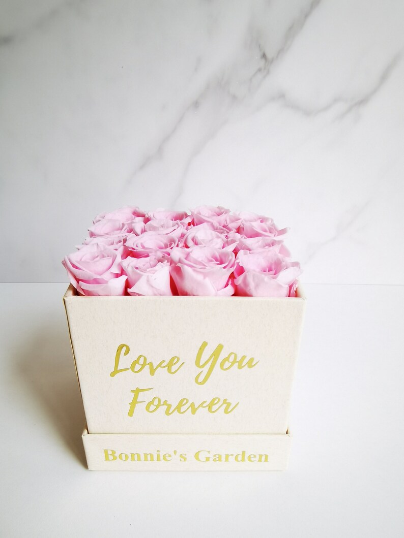 16 Eternal Roses/ Preserved Roses/preserved Rose Box/long - Etsy