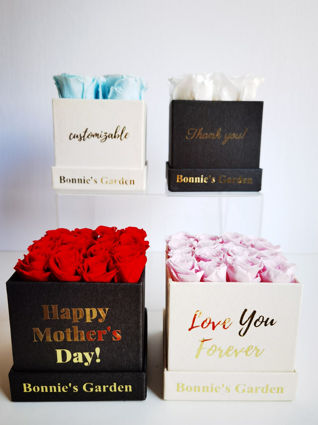 4 Eternal Roses/ Preserved Roses/preserved Rose Box/long Lasting Roses ...