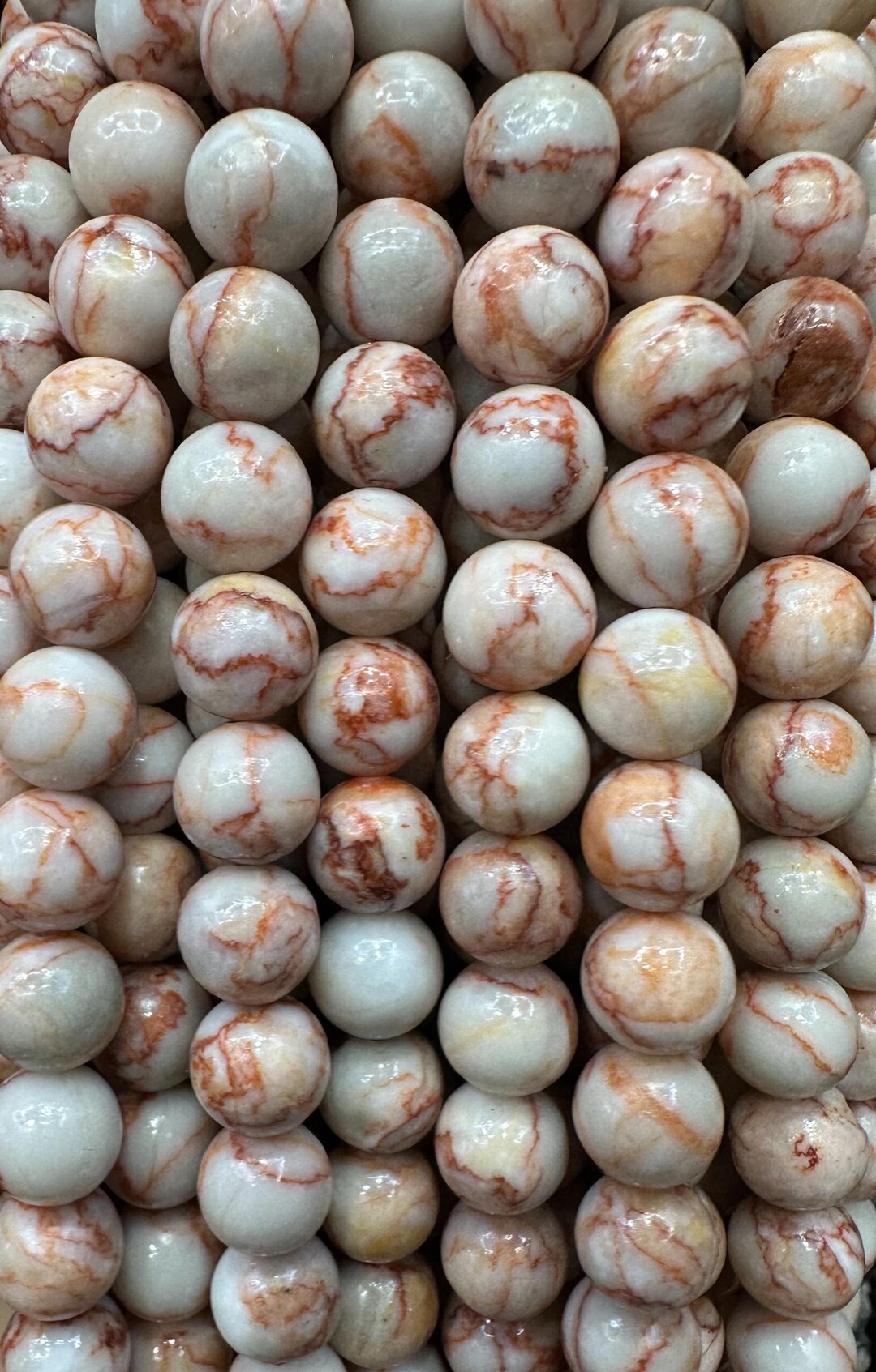 1 Full Strand 15.5" Genuine Natural Red Reticular Gemstone Beads 4mm ...