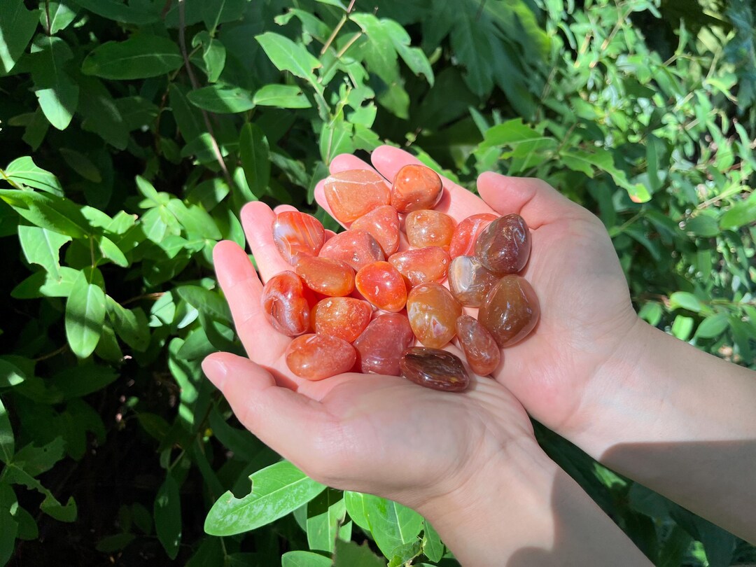 Red Agate Tumbled Stones-choose How Many-red Agate Crystal-crystal ...