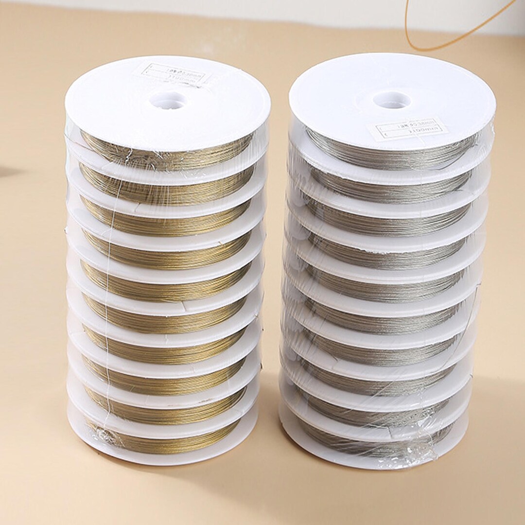 Flexible Beading Wire for DIY Jewelry Making - Soft Stringing Wire ...
