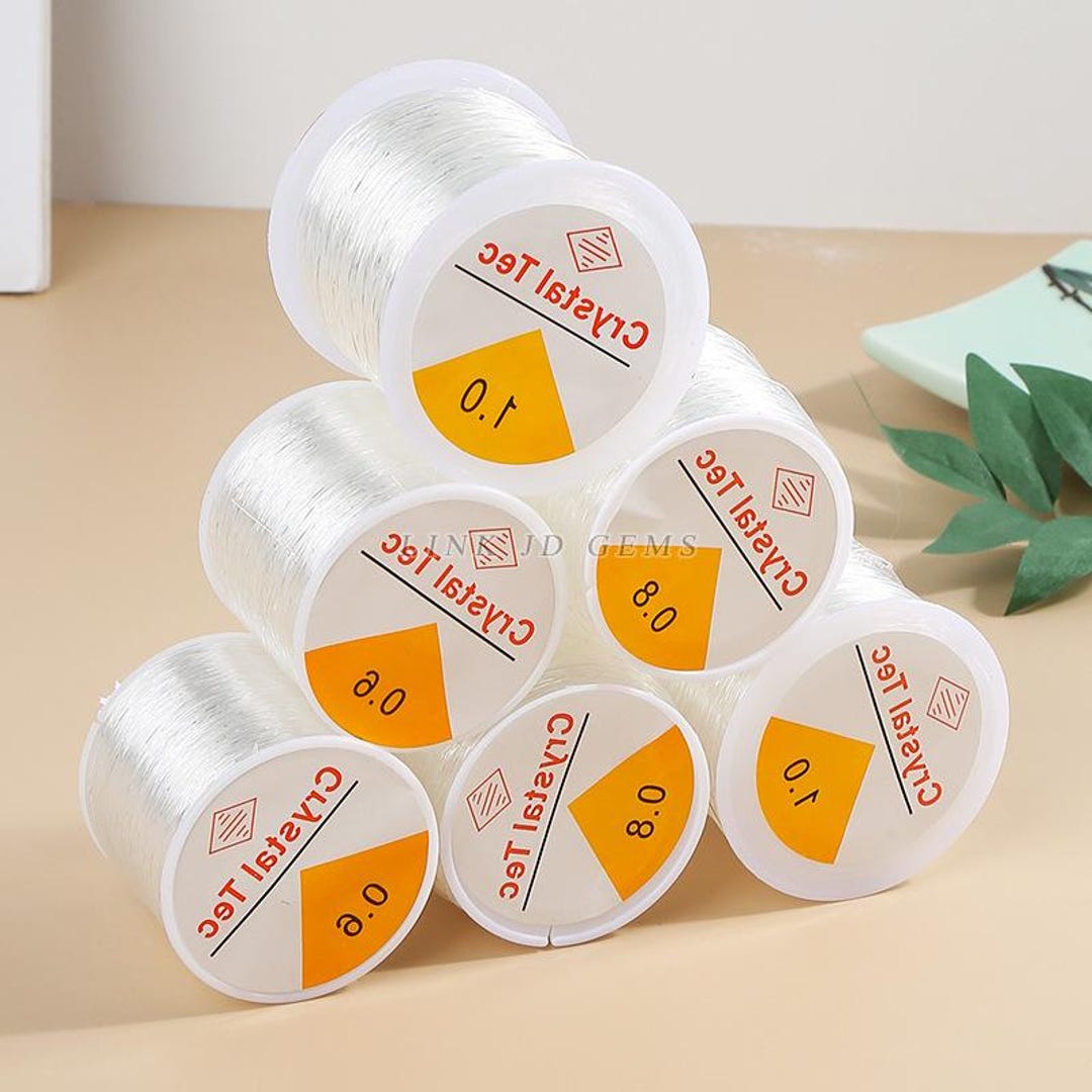 0.4mm to 1.0mm Transparent White Strong Elastic Stretch Thread, Thin ...