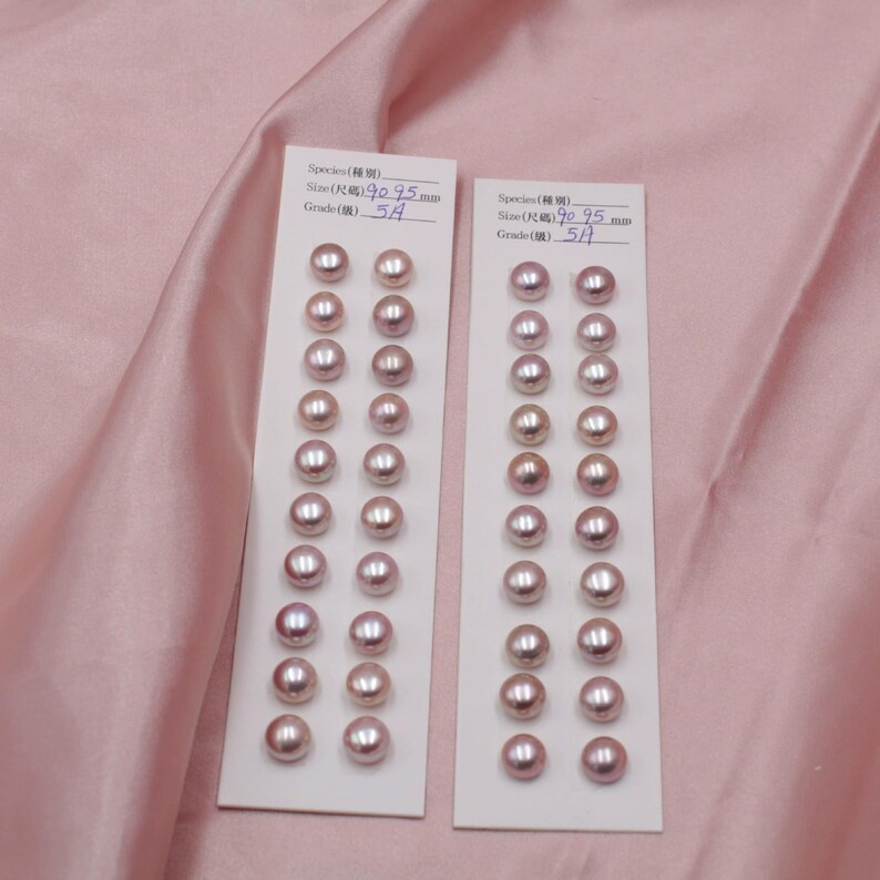10pairs 5A Bread Shaped Freshwater Pearls: Half Hole Natural Pearl ...