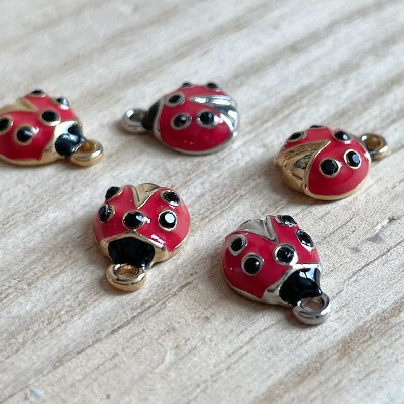 Ladybug Charms - Etsy