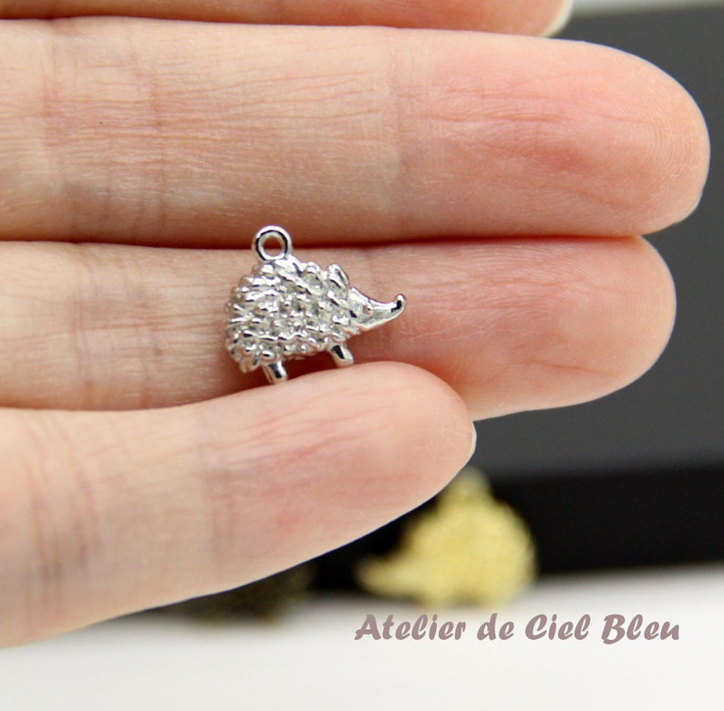 Hedgehog Charm Tiny Hedgehog Charm Gold Hedgehog Charm - Etsy