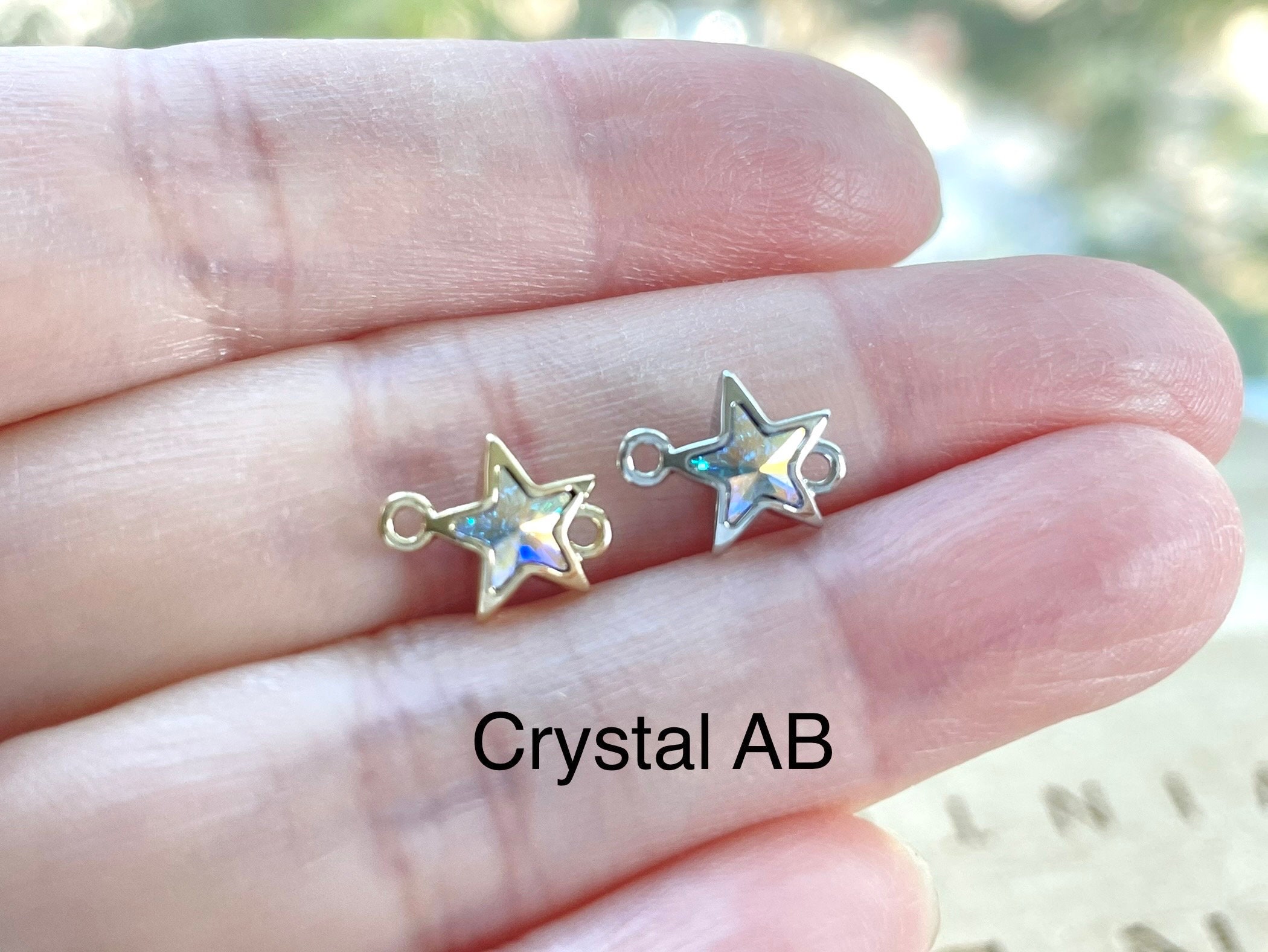 5mm Swarovski Crystal Star Connector Charm, DIY Jewelry Making - Etsy