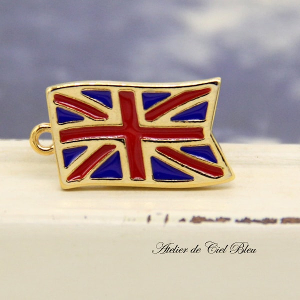 British Flag Charm - Etsy