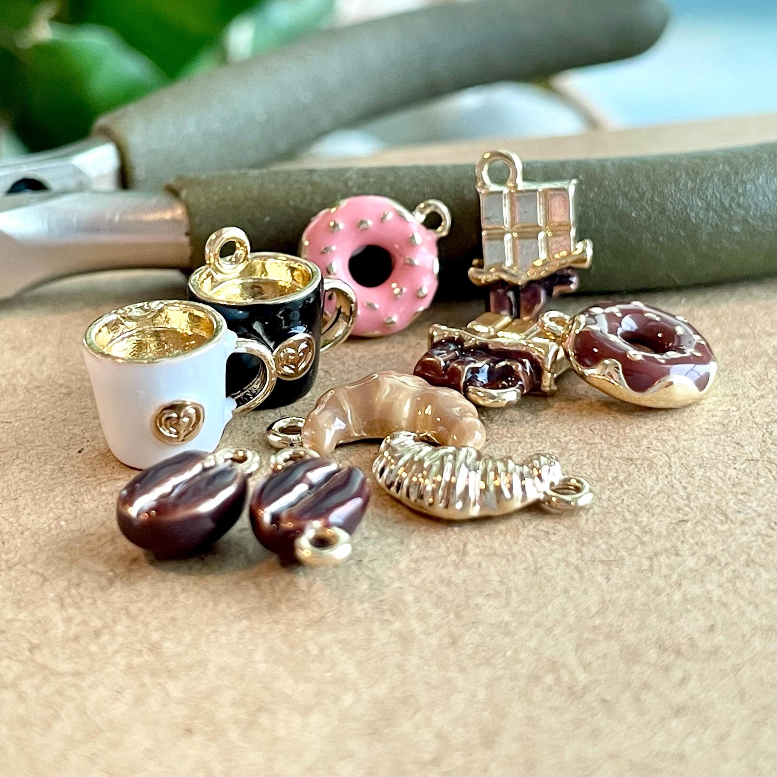 Tiny Coffee Bean / Mug / Croissant / Donut / Chocolate Charm ...
