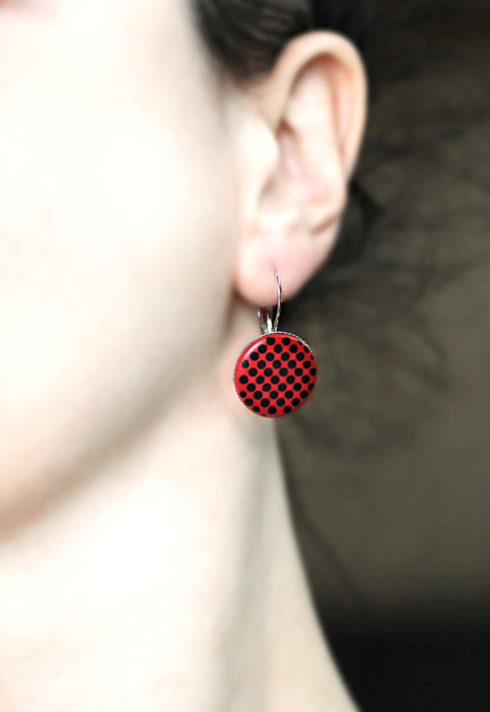 Red Earrings Red Dangle Earrings Gift Birthday Gifts for Her - Etsy