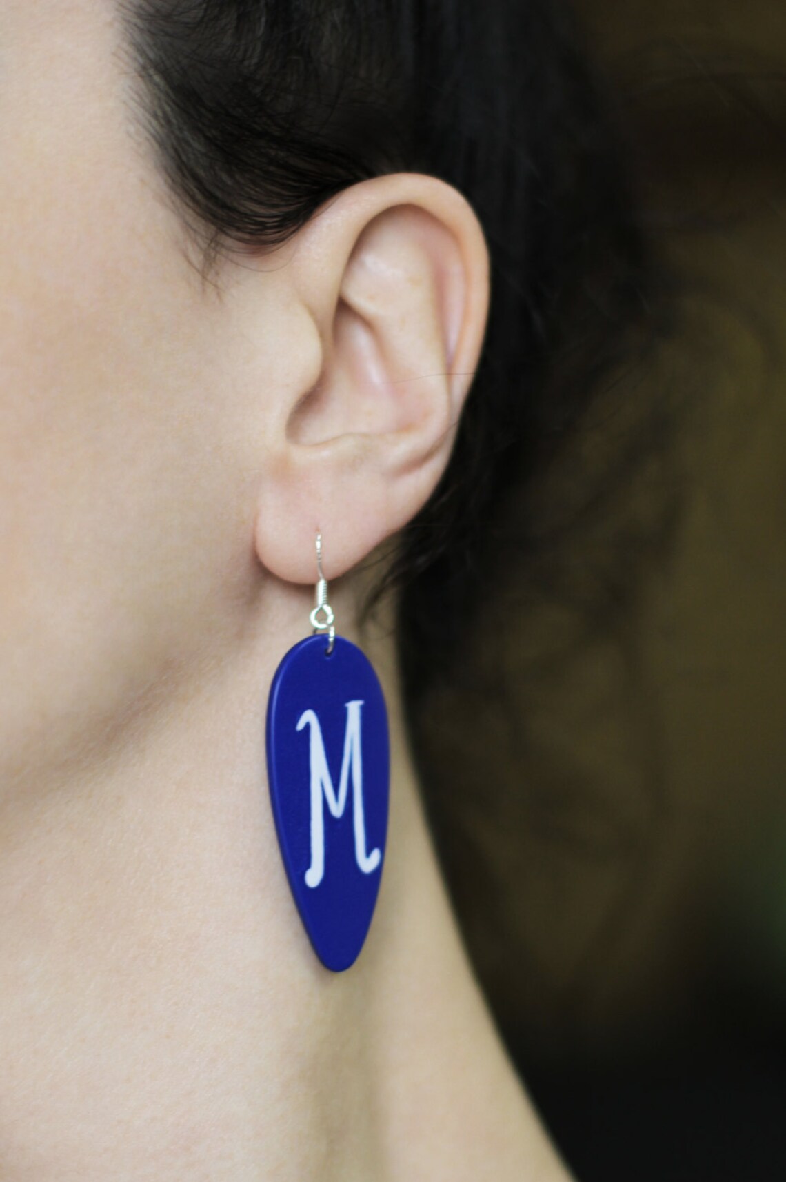 Custom Initial Earrings Personalized Earrings Custom Earrings Letter ...