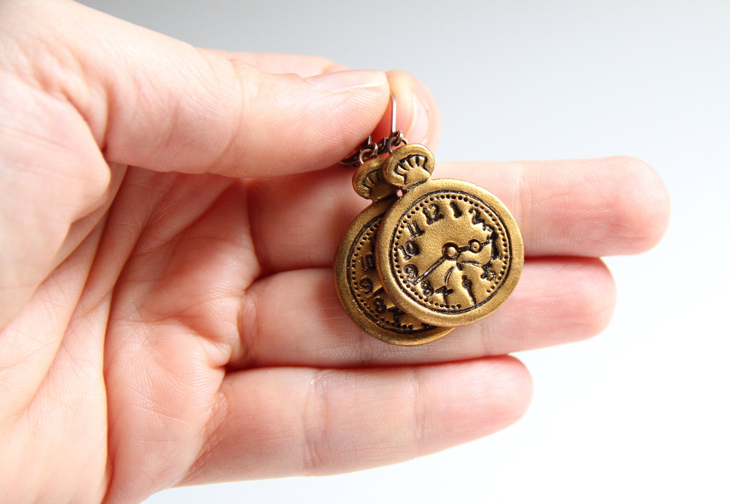 Cute Earrings Clock Dangle Earrings Clock Jewelry Girl Earring Etsy