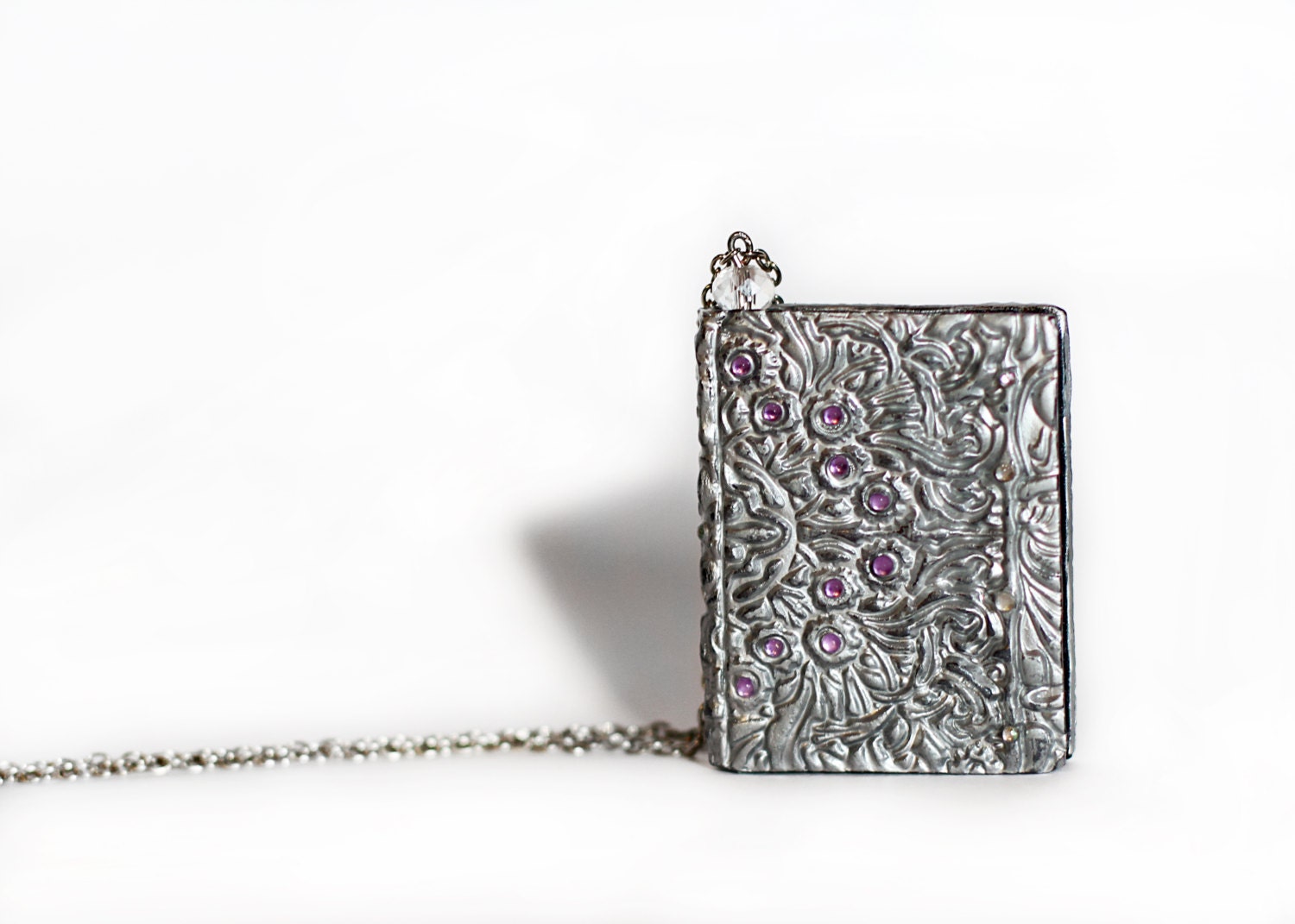 Silver Book Necklace Birthday Gifts for Friends Book Jewelry - Etsy