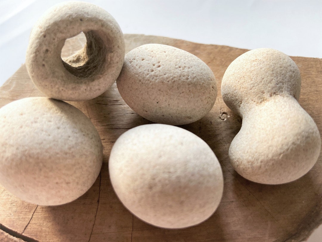 5 Ball Stone Bulk, Natural Beach Stones, Holey Tube Stone Rock ...