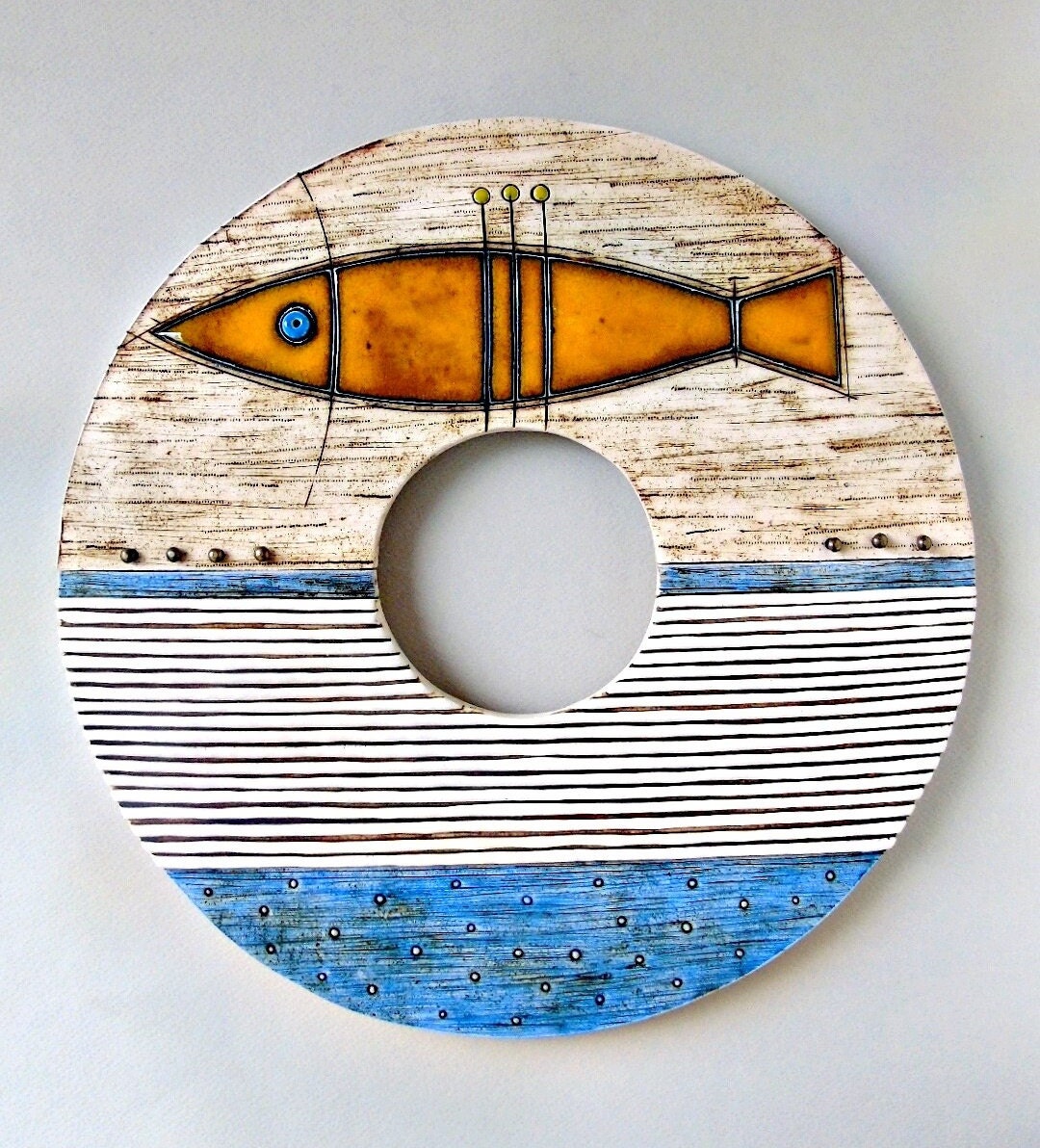 Ceramic Circle Ceramic Sculpture,ceramic Art Tile ,handmade Ceramics ...