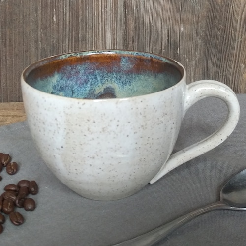Large Blue Coffee Mug Handmade Ceramic Ready to Ship | Etsy