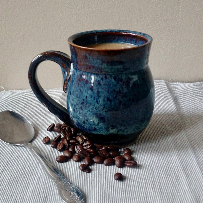 Blue Coffee Mug - Etsy