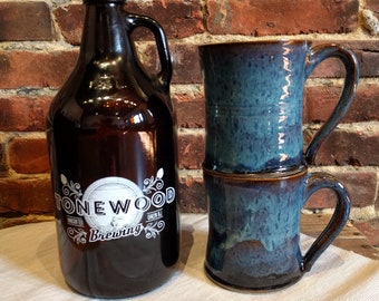 Large Blue Coffee Mug Handmade Ceramic Ready to Ship | Etsy