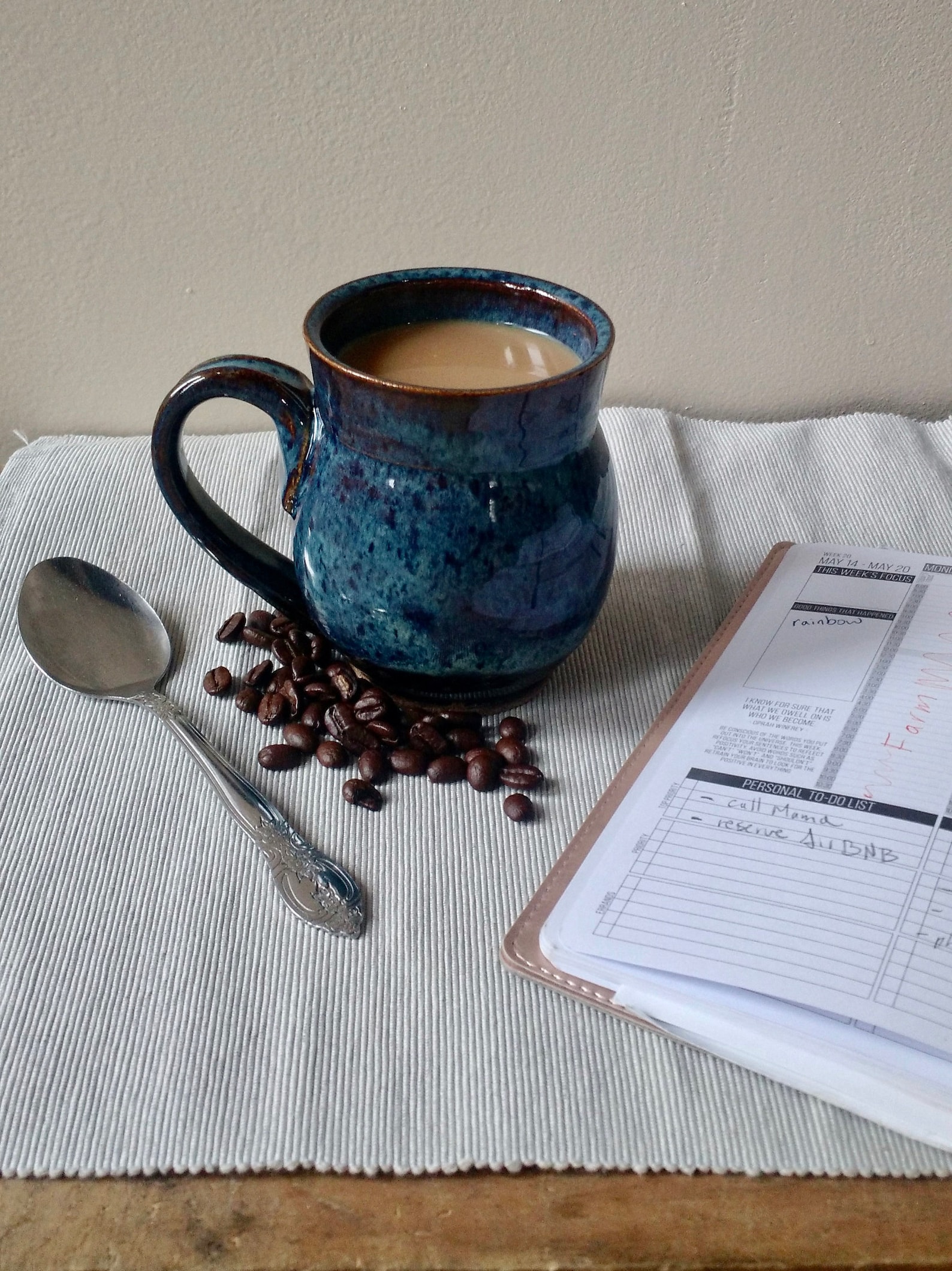 Large Blue Coffee Mug Handmade Ceramic Ready to Ship | Etsy