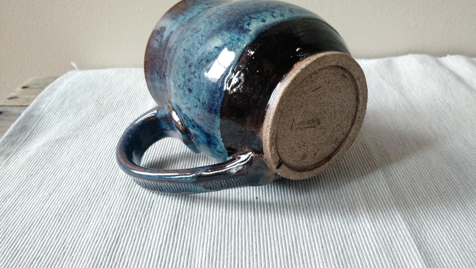 Large Blue Coffee Mug Handmade Ceramic Ready to Ship | Etsy