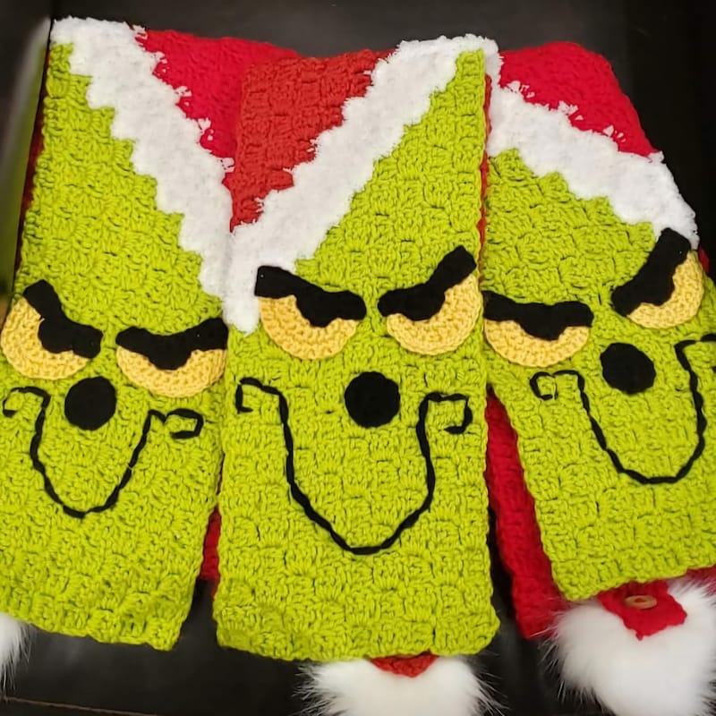 Grinch Scarf Pattern - Etsy