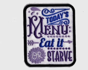 Embroidered Menu - Etsy