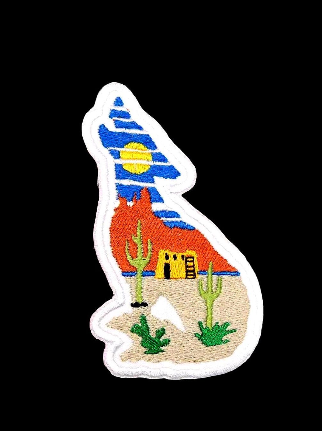 Coyote Patch by Magic Patches & More Embroidered Iron on Fabric Coyote ...