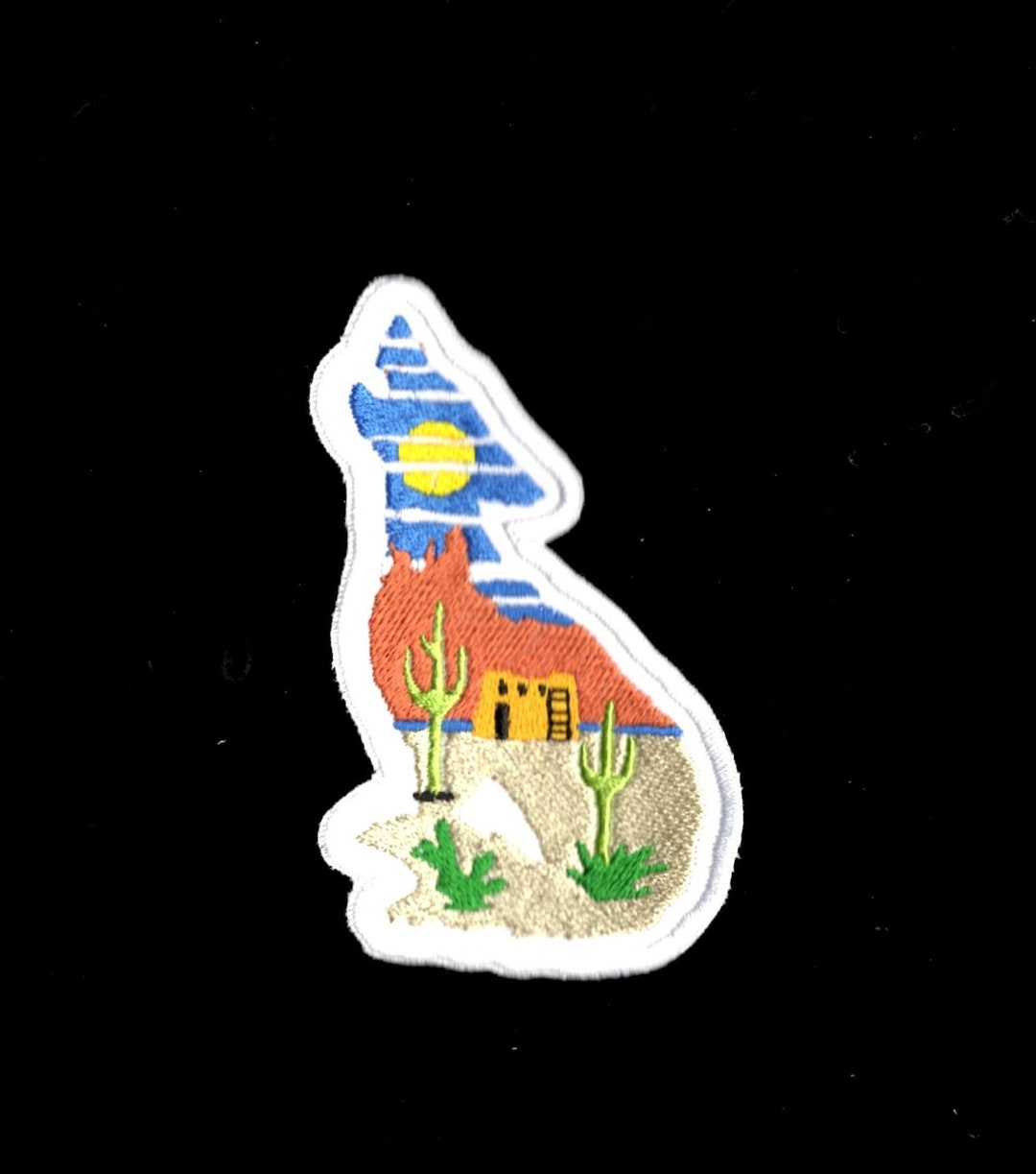 Coyote Patch by Magic Patches & More Embroidered Iron on Fabric Coyote ...