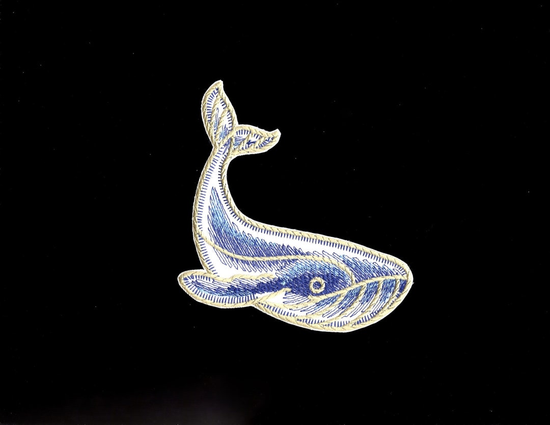 Whale Patch Iron on Patch Fabric Whale Patch Scuba Diving Ocean Friend ...