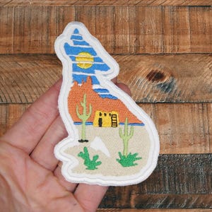 Coyote Patch by Magic Patches & More Embroidered Iron on Fabric Coyote ...