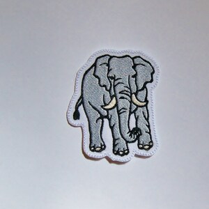 Safari Elephant Iron on Patch Embroidered Fabric Elephant Patch by Magicpatchesandmore! - Etsy