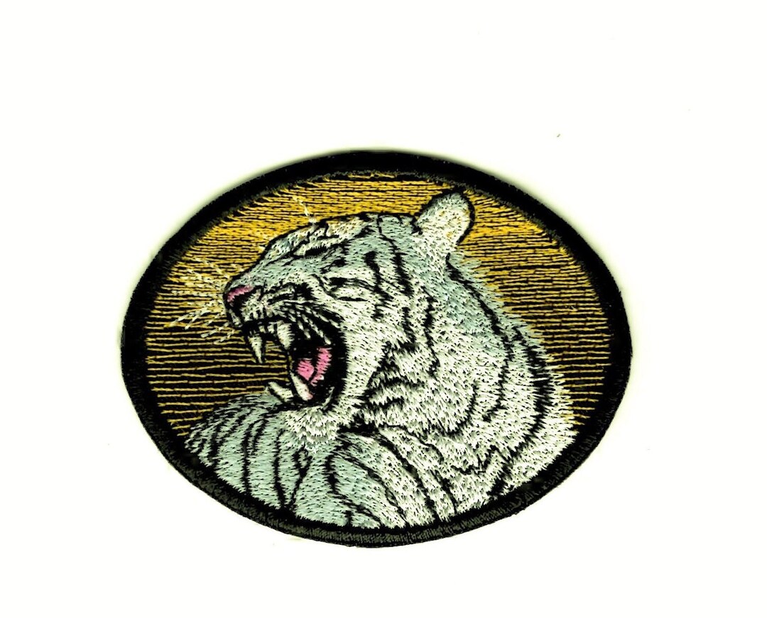 White Tiger Patch Siberian Tiger Patch by Magicpatches&more - Etsy