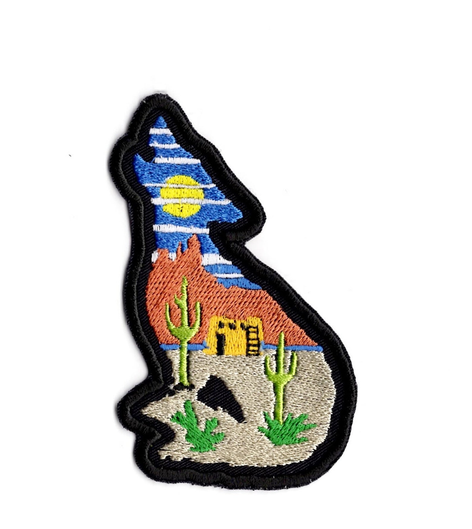 Coyote Patch by Magicpatches&more Embroidered Iron on Desert - Etsy UK