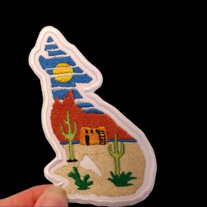 Coyote Patch by Magic Patches & More Embroidered Iron on Fabric Coyote ...