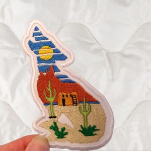 Coyote Patch by Magic Patches & More Embroidered Iron on Fabric Coyote ...