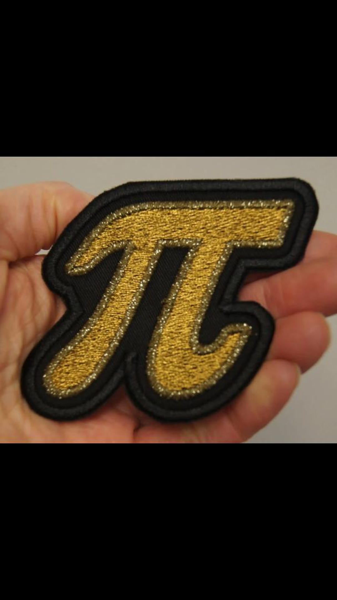 Pi Symbol Iron on Patch Mathematical Applique by Magicpatchesandmore ...