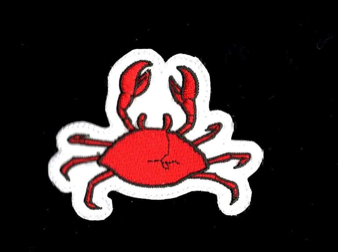 Red Crab Patch by MagicPatches&More Embroidered Iron On - Etsy Österreich