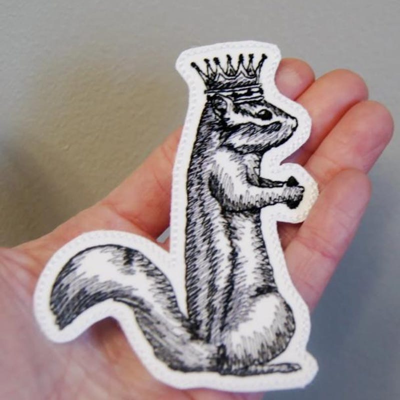 Chipmunk Applique - Etsy