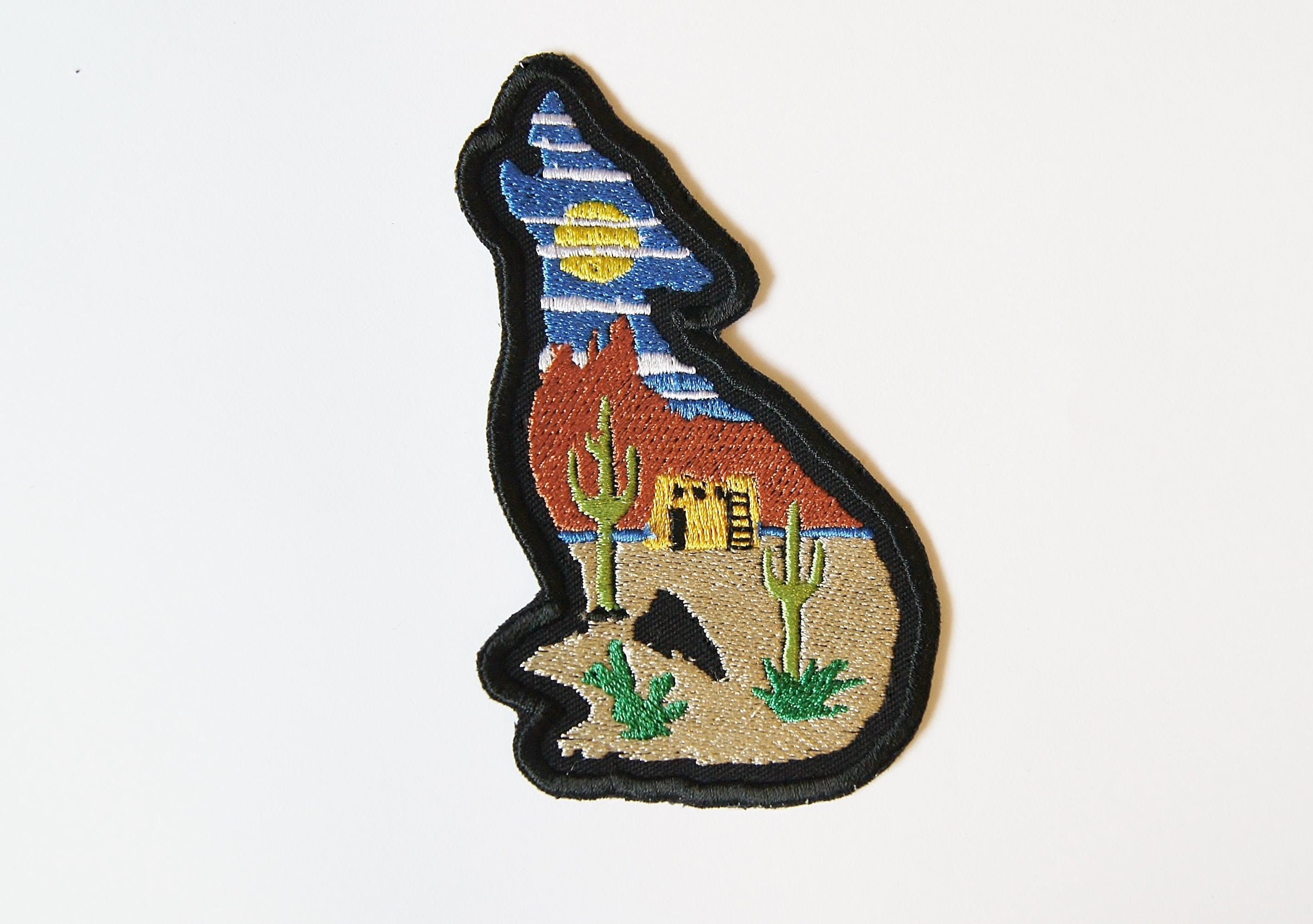Coyote Patch by Magicpatches&more Embroidered Iron on Desert - Etsy UK