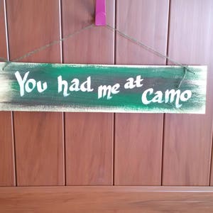 Hunting Sign, Camouflage Yard Sign, Hunting Cabin Sign, Camp Site Sign ...