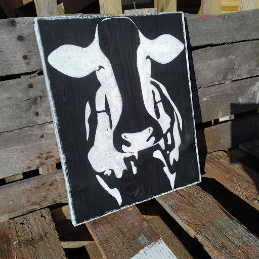 Vintage Farmhouse Cow Sign Country Cow Decor Dairy Farm Cow - Etsy