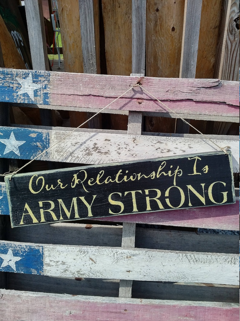 Army Sign Military Family Sign Military Wife USA Made USA - Etsy