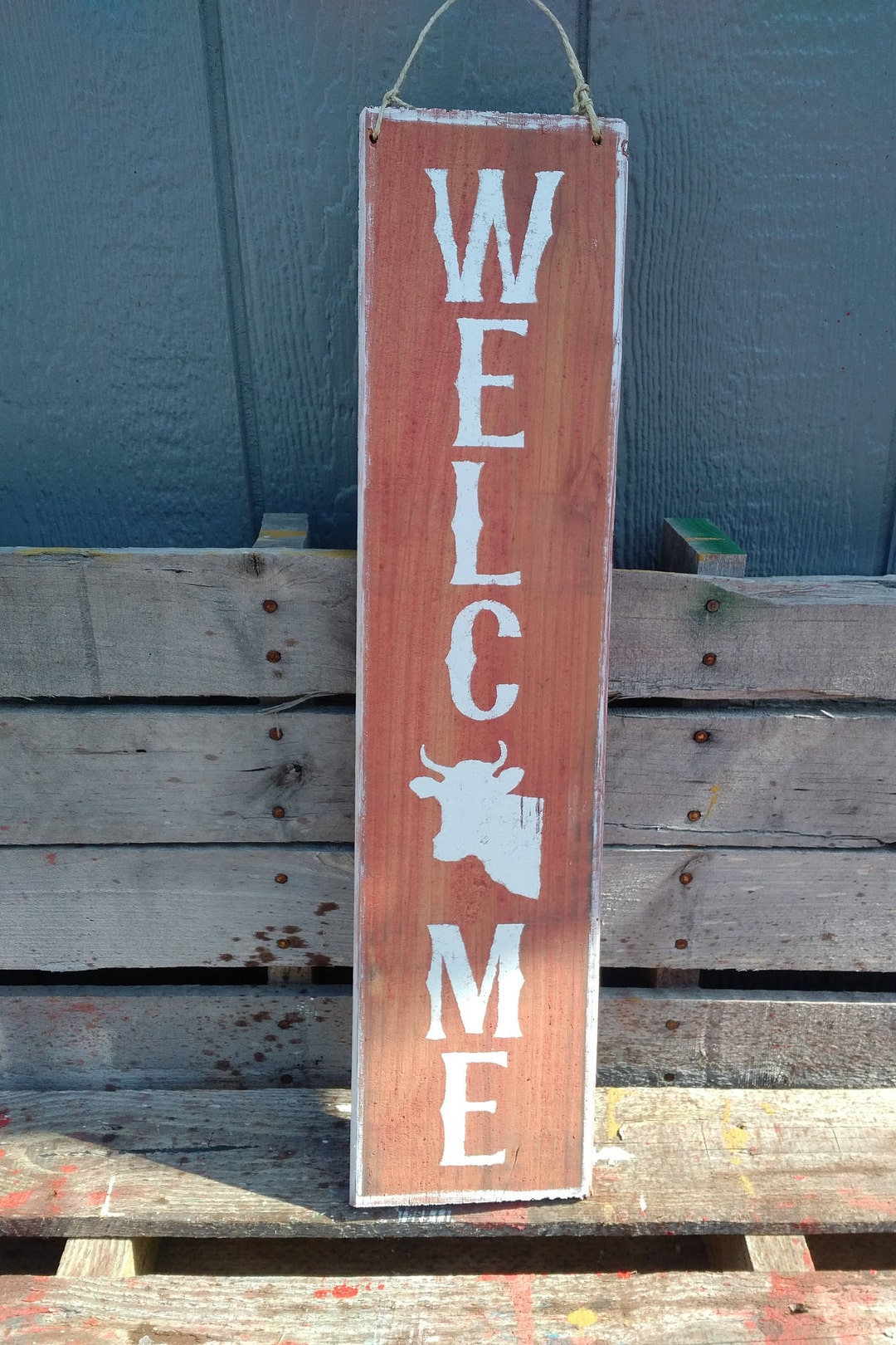 Welcome Sign, Welcome Porch Sign, Welcome Patio Sign, Welcome Yard Sign ...