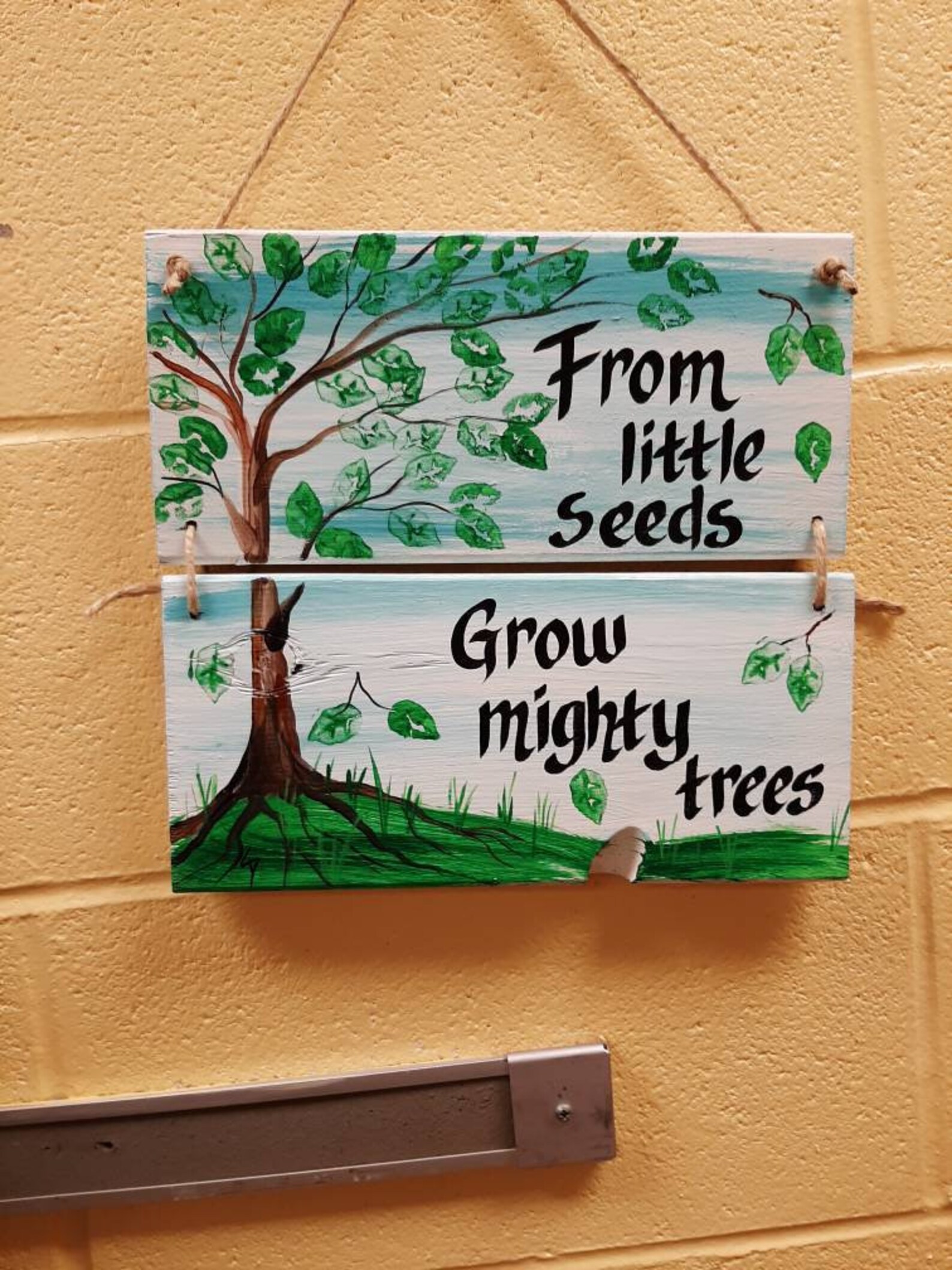 Seeds Grow Into Trees Inspirational Sign Religious Sign - Etsy