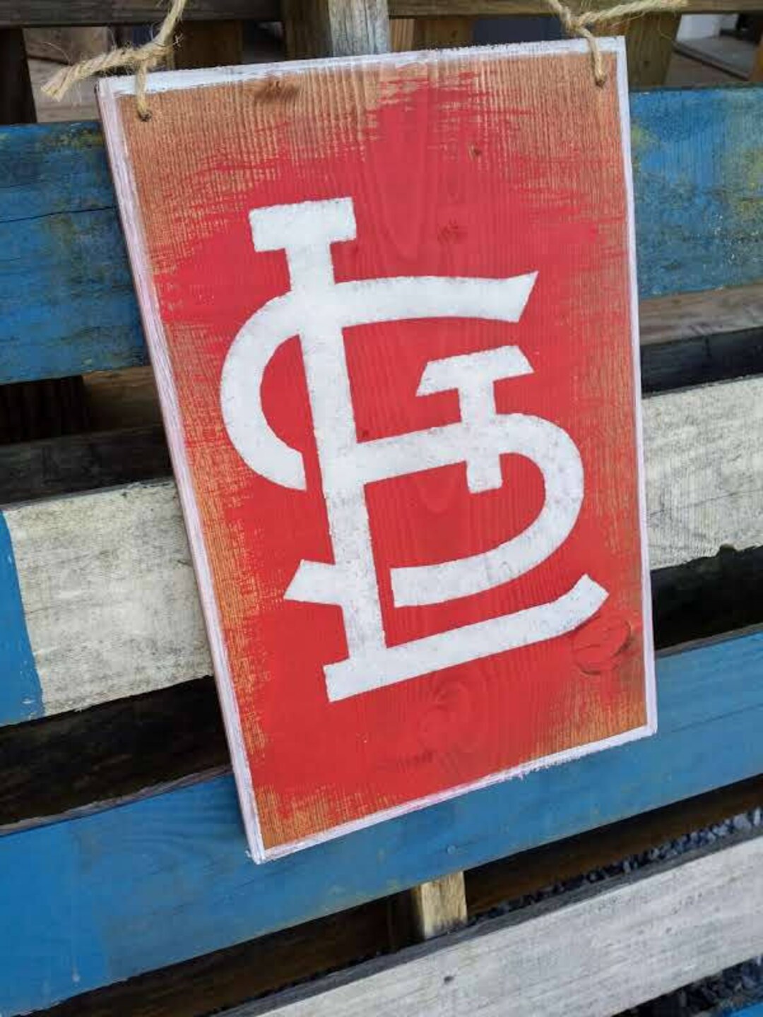 St Louis Cardinal Sign St Louis Sign Red and White St Louis Sign St ...