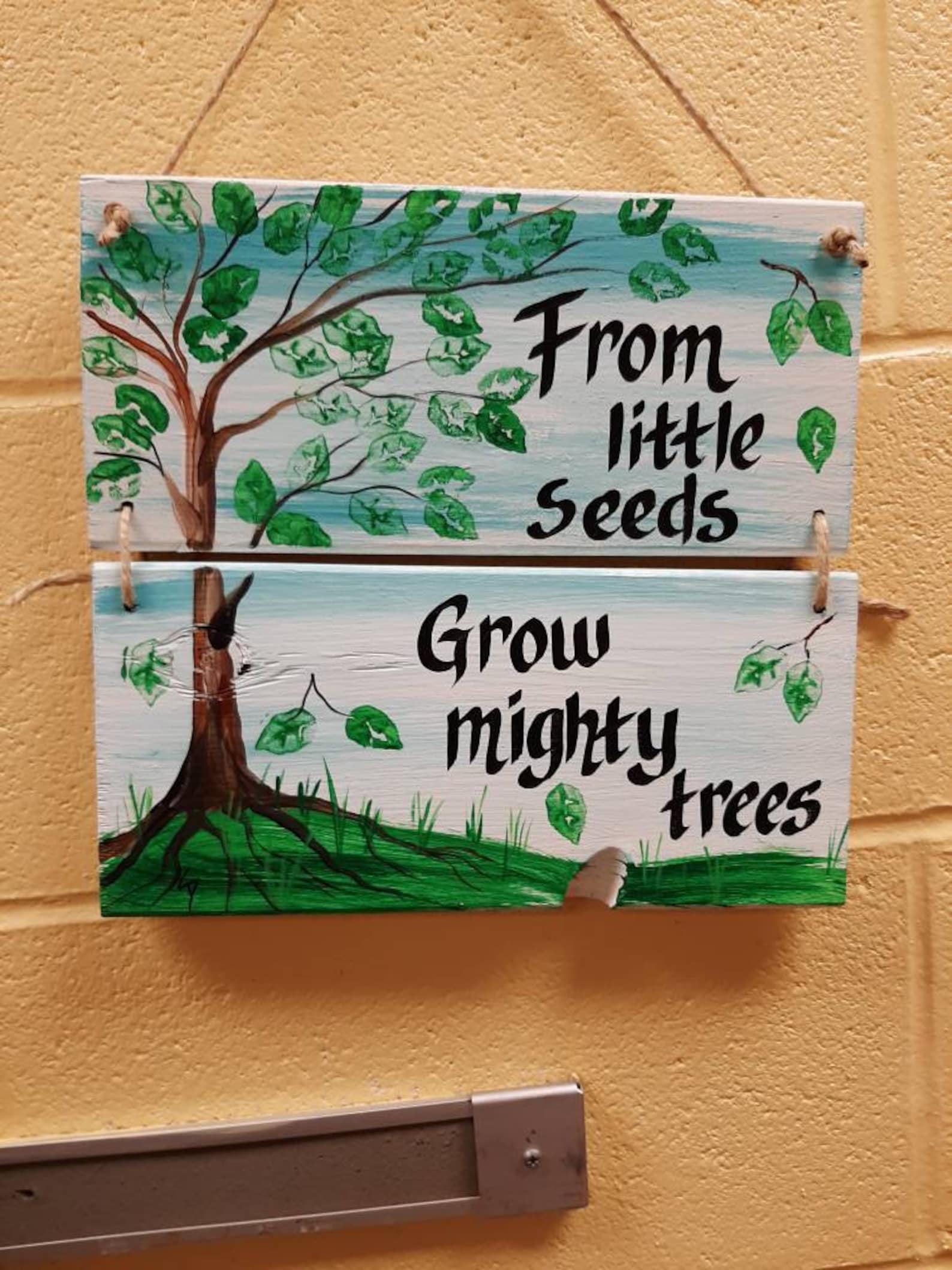 Seeds Grow Into Trees Inspirational Sign Religious Sign - Etsy