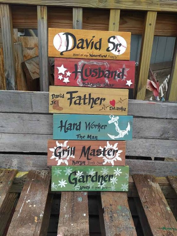 Personalized Family SignFathers Day GiftFather Tribute | Etsy